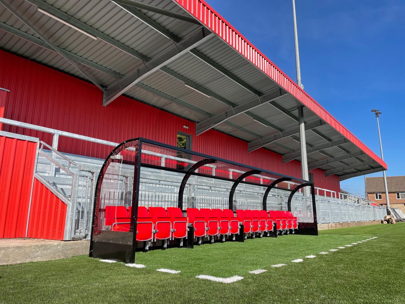 Dugouts & Team Shelters for Football & Rugby | Stadium Solutions